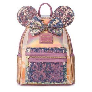 Disney | Bags | Disney Loungefly Earidescent Backpack 5th Anniversary ...